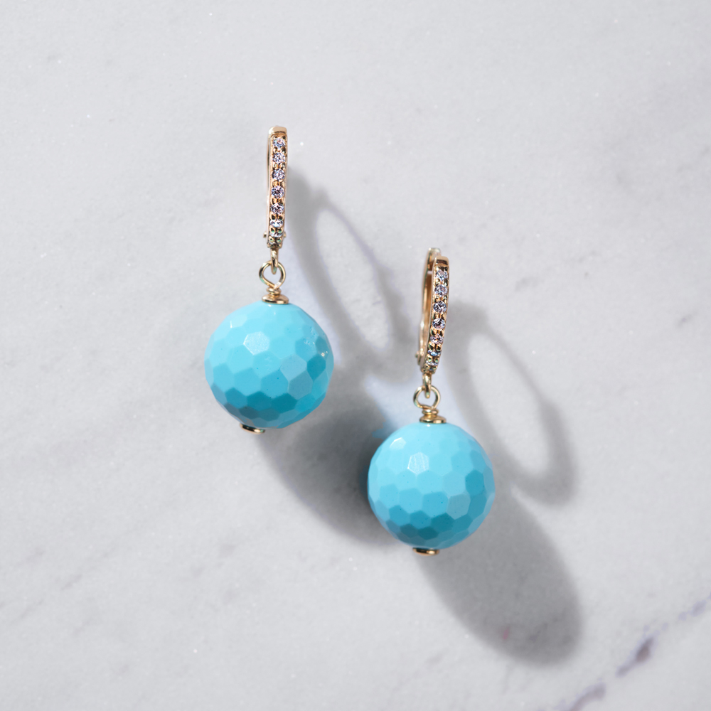 Tirkiz minđuše | Personal Zlatara